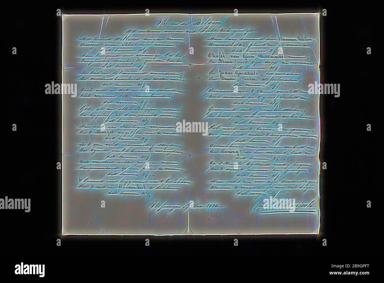 Belgium old paper with handwriting hi-res stock photography and images ...