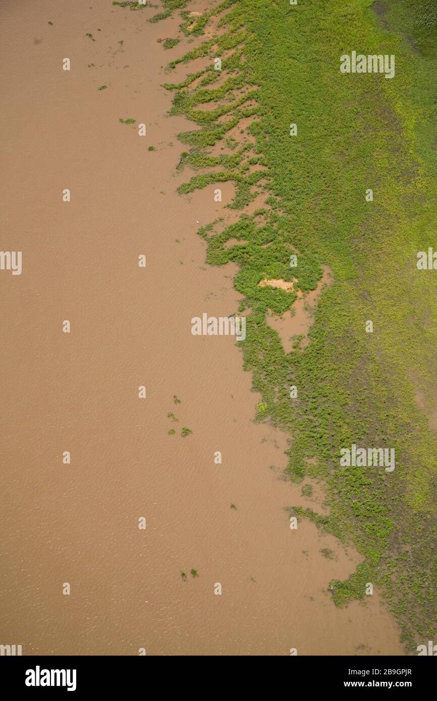 Margin of the Paraguai River, Corumbá, Mato Grosso do Sul, Brazil Stock ...