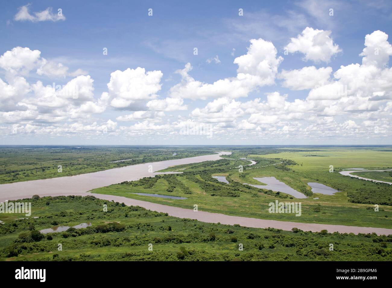 Confluence of the Miranda River with the Paraguay River, Corumbá, Mato ...