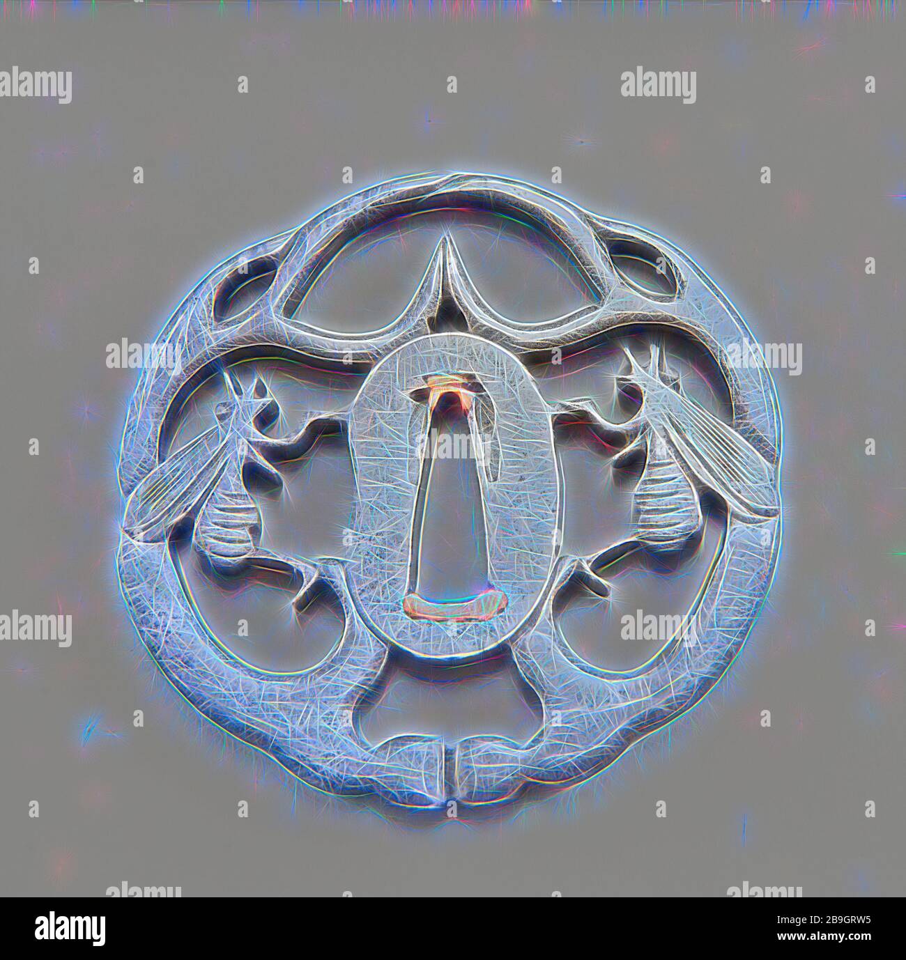 Japanese: Sword Guard (Tsuba), Japanese, 19th century, Iron, Copper ...