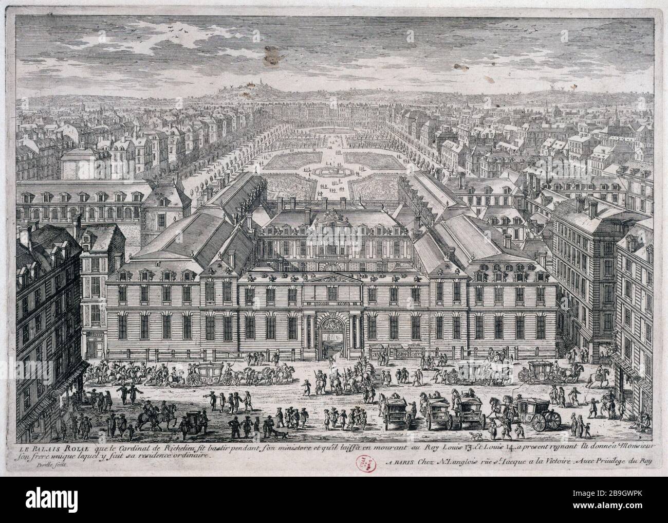 THE ROYAL PALACE THE CARDINAL RICHELIEU BUILDING FIT Adam Perelle (1640 ...