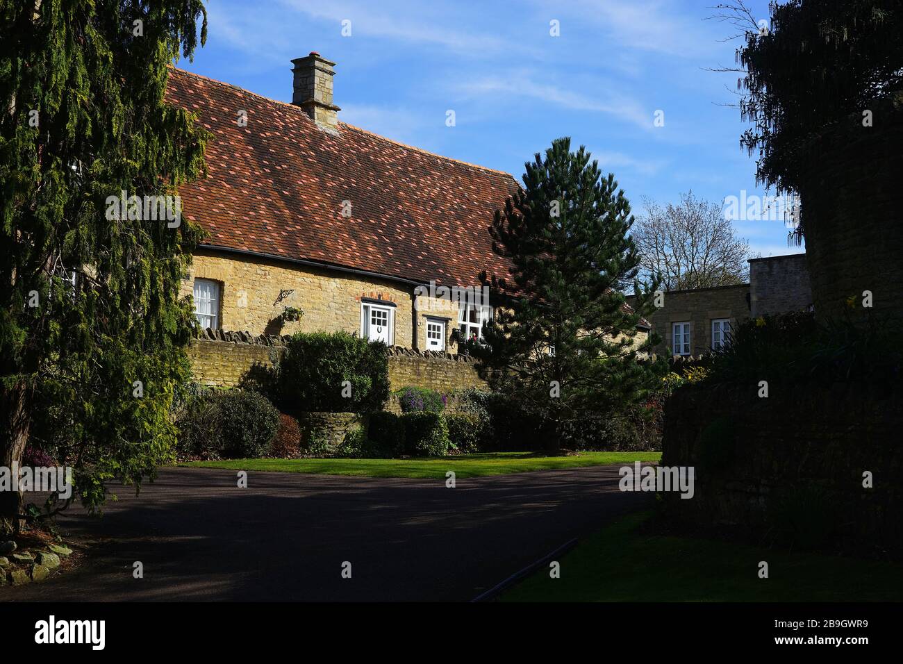Cottages at Odell, Bedfordshire Stock Photo - Alamy