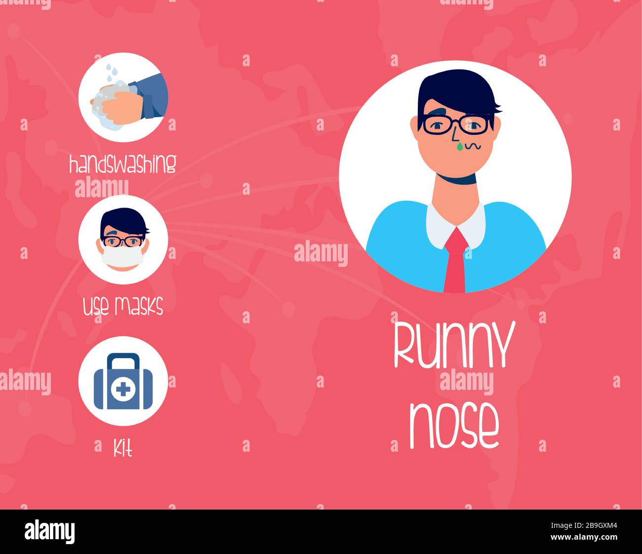 Bacteria runny Stock Vector Images - Alamy