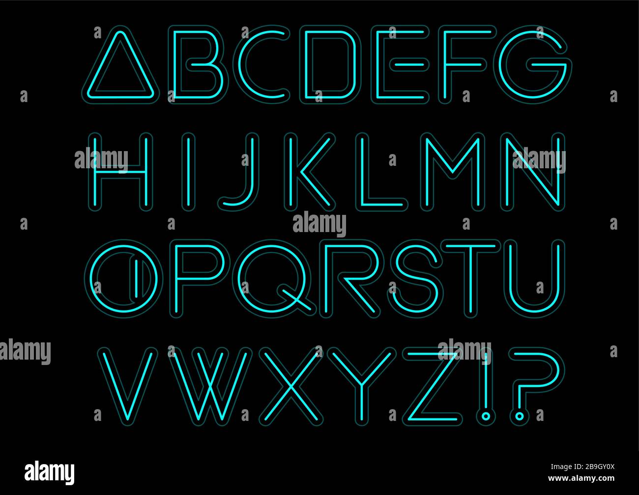 Light letters Stock Vector Images - Alamy