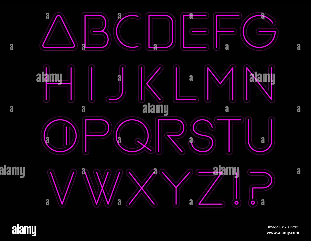 Neon Letters Font Free Neon Letters - Videohive , After Effects,Pro ...
