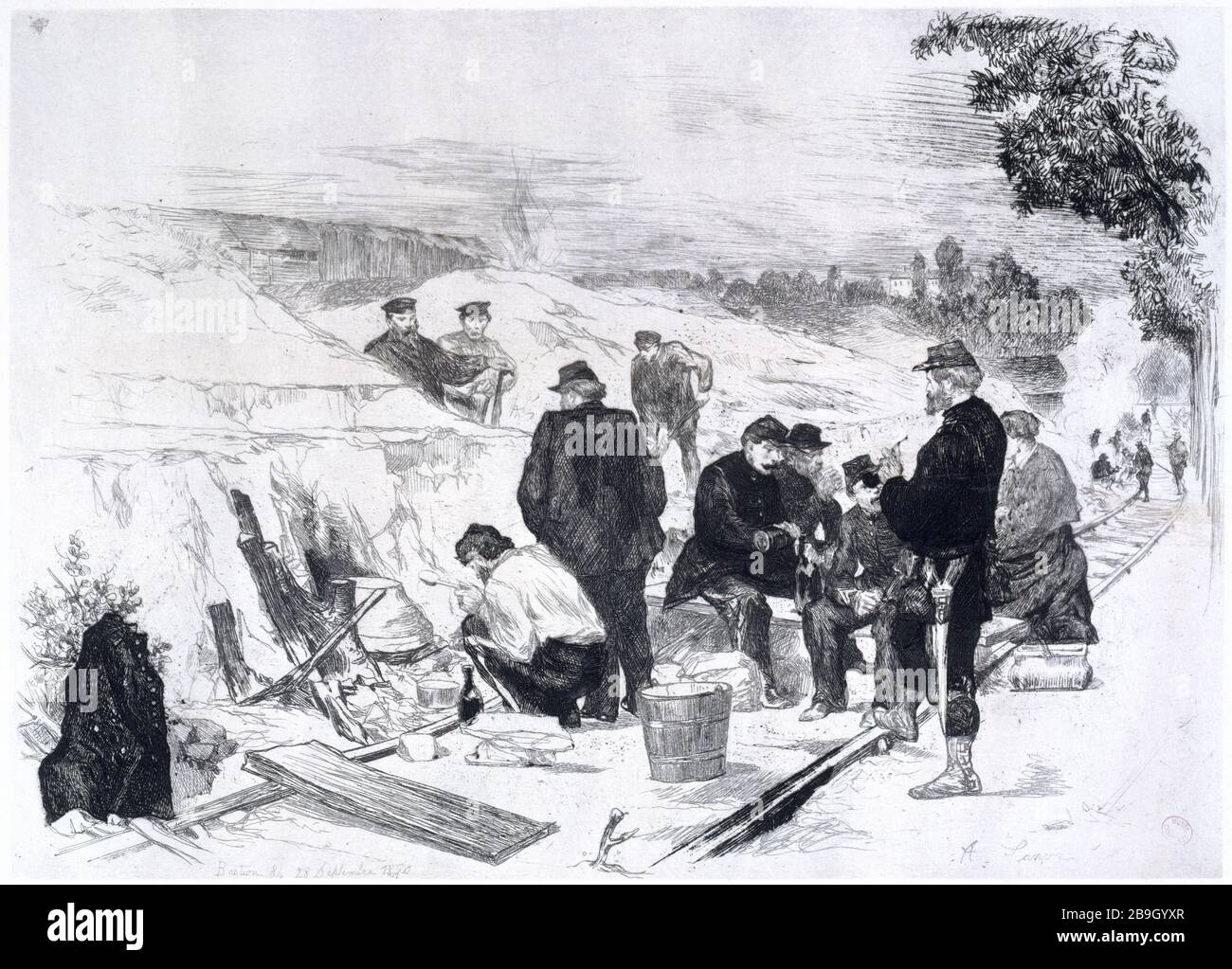 BASTION 84, September 28, 1870 Auguste Lançon (1836-1885). "Bastion 84 ...