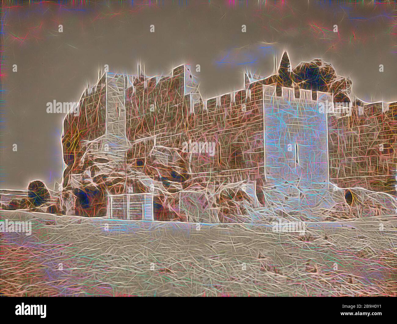 North city wall above entrance to Solomon's Quarries, Bezetha 1940 ...