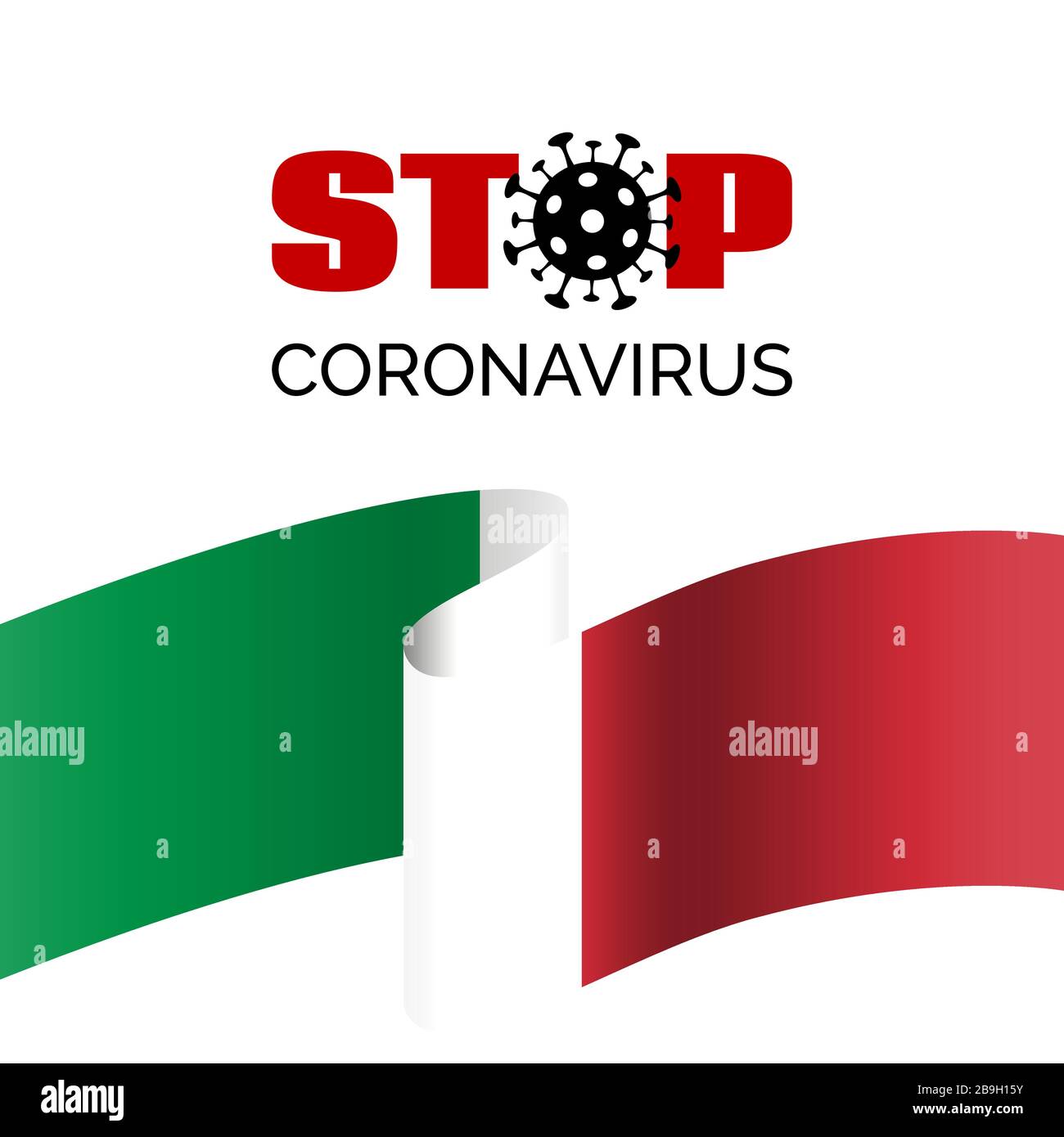 Stop sign in italy Stock Vector Images - Alamy