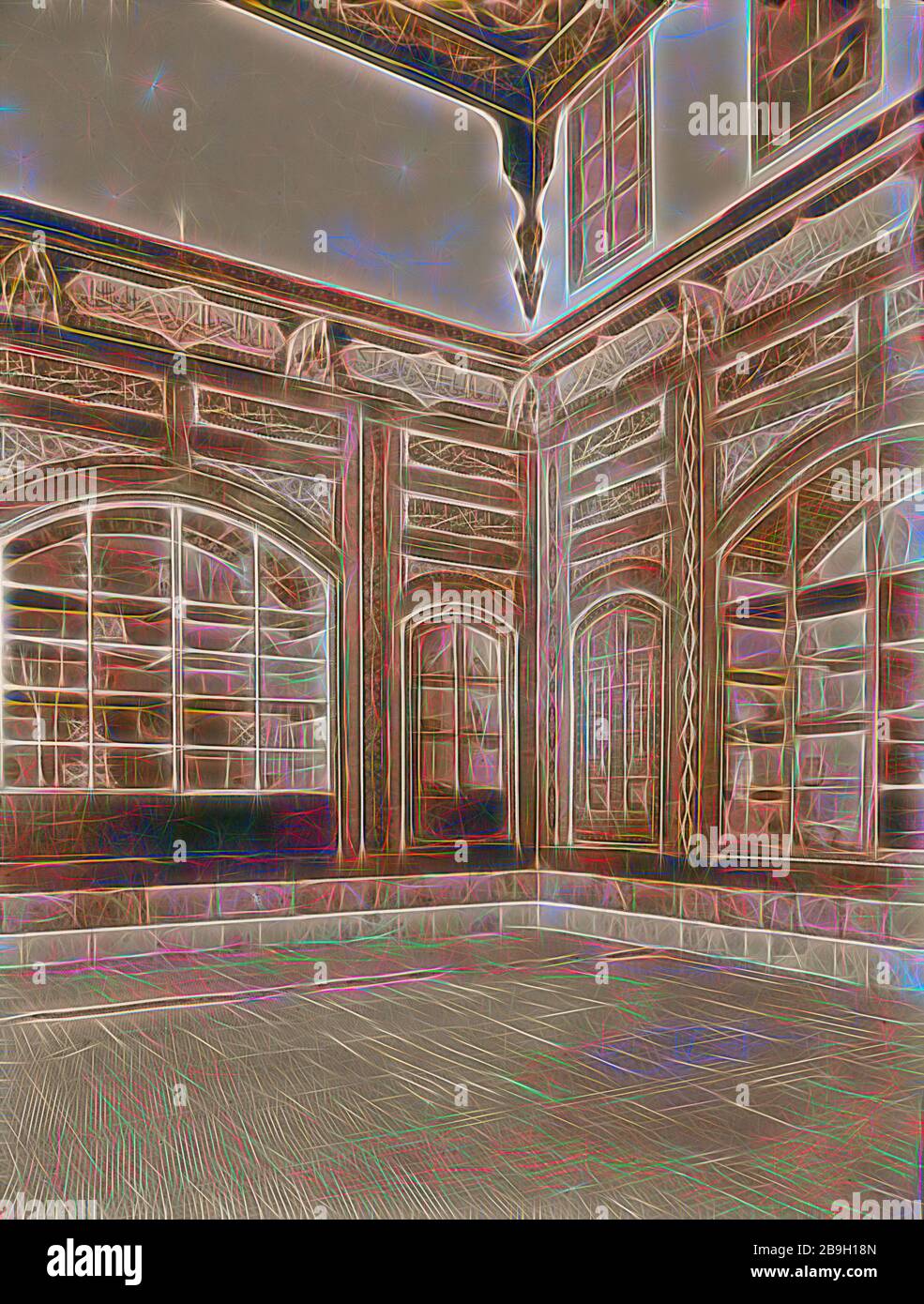 Damascus, Palais Azem. The dining hall at N.E. corner of courtyard ...