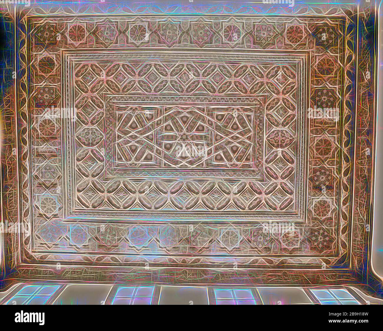 Damascus, Palais Azem. The dining hall. The ceiling. 1940, Syria ...