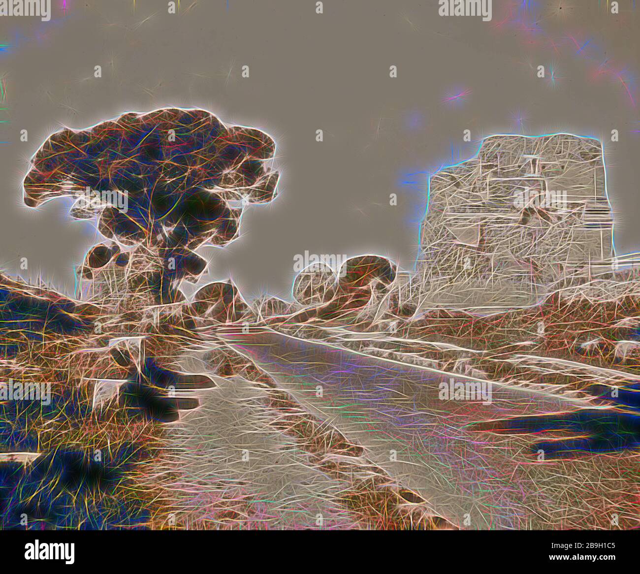 Rome. Surfaced Appian Way in Rome, modern highway. 1950, Italy, Rome ...