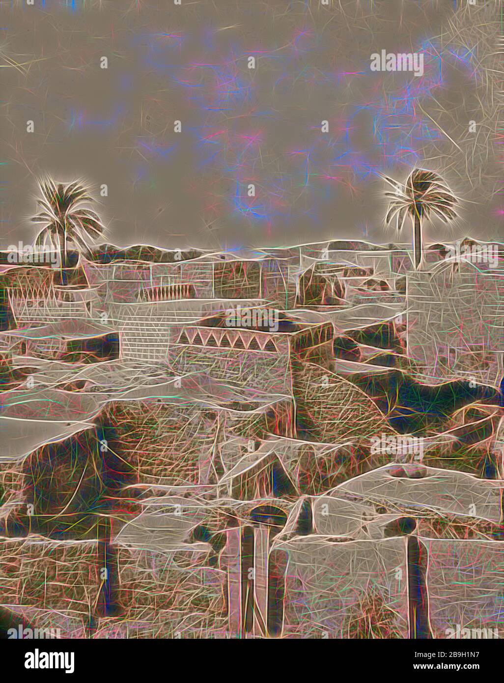 Jaffa to Jerusalem. General view of Lydda (Lod). 1900, Israel, Lod ...