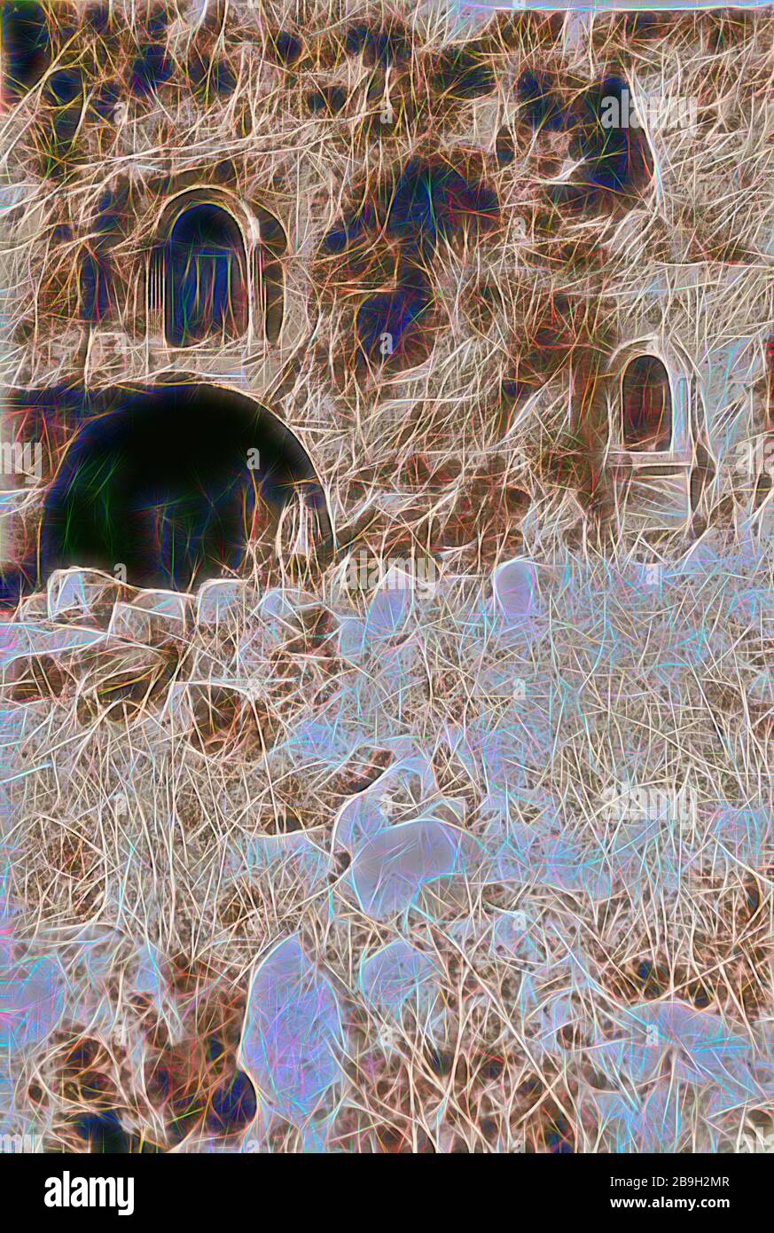 Northern views. Shrines to the god Pan, Banias. 1900, Syria, Damascus ...