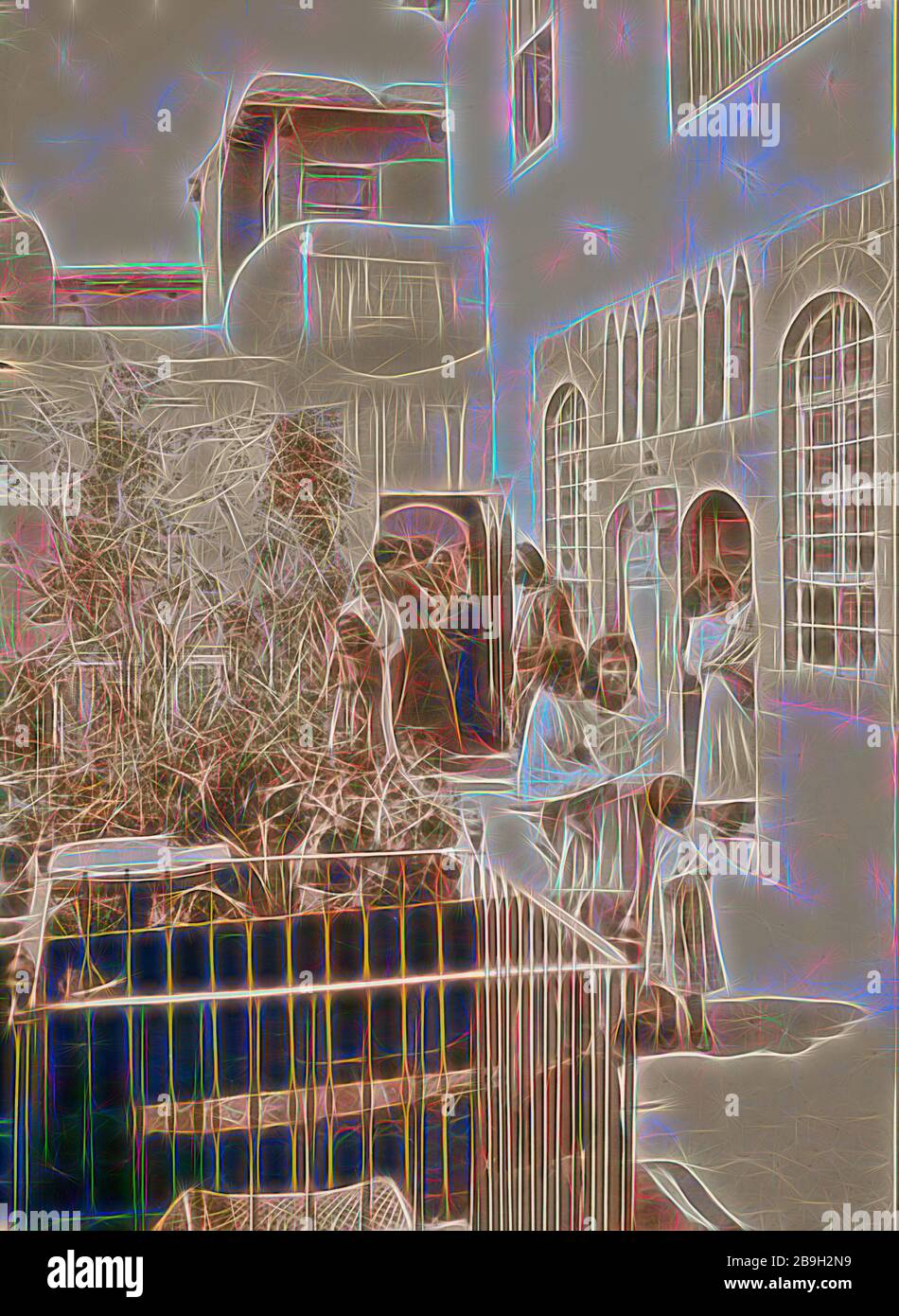 Damascus (Esh-Sham). House of Ananias. 1900, Syria, Damascus Stock ...