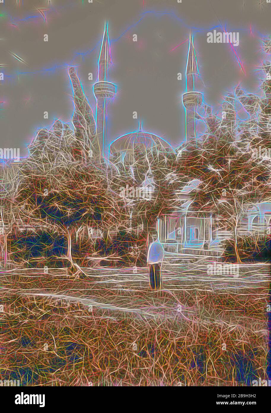 Damascus (Esh-Sham). Mosque of Mecca pilgrims. 1900, Syria, Damascus ...