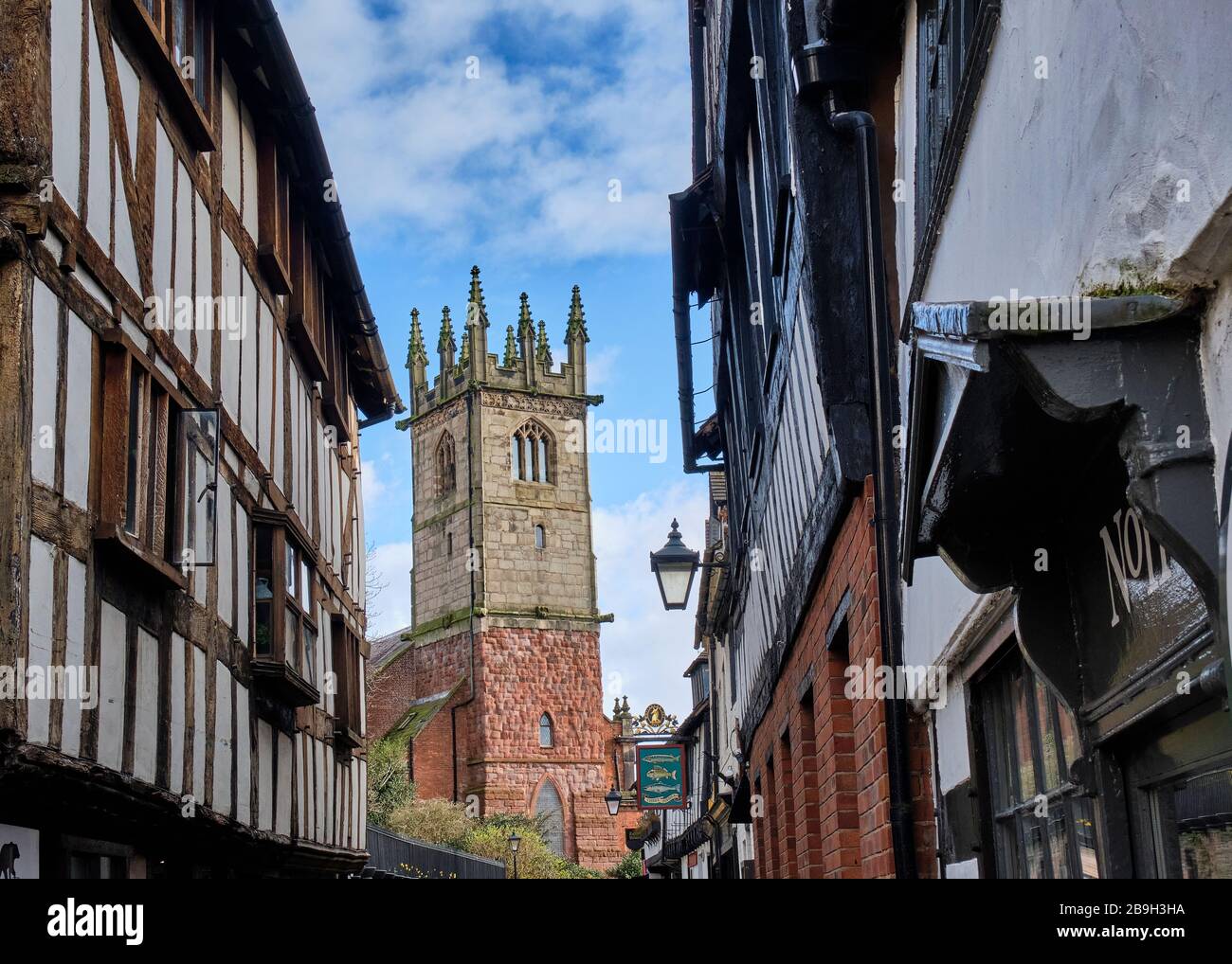 Fish Street, Shrewsbury, Shropshire Stock Photo - Alamy