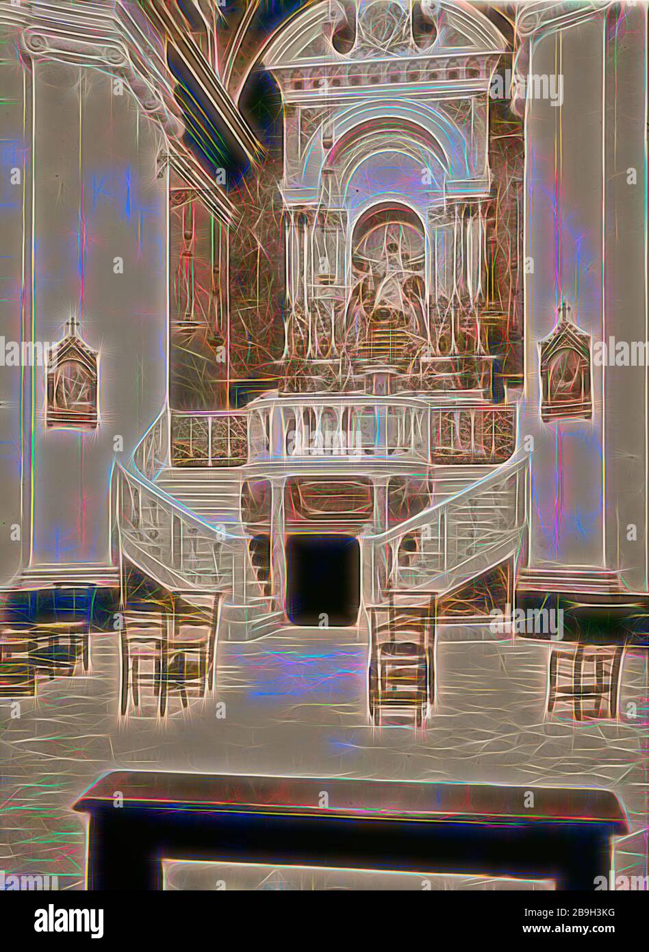 Along the sea coast Interior of the chapel of the Carmelite convent ...
