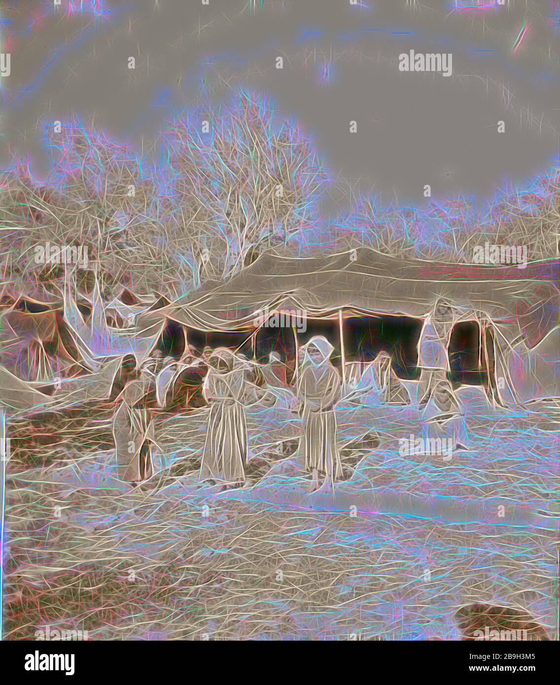 Gipsy, gypsy encampment. 1900, Middle East Stock Photo - Alamy