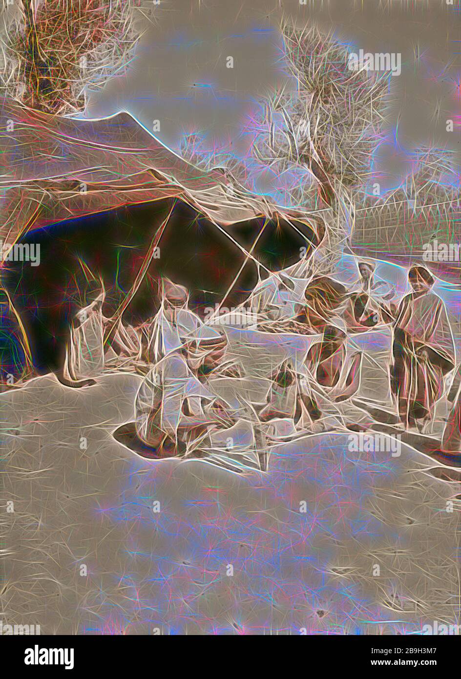 Gypsy blacksmith 1900 Middle East Stock Photo - Alamy