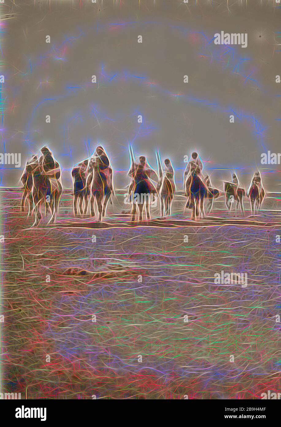 Bedouin wedding Mounted Bedouin warriors racing 1900, the Bedouin are a ...