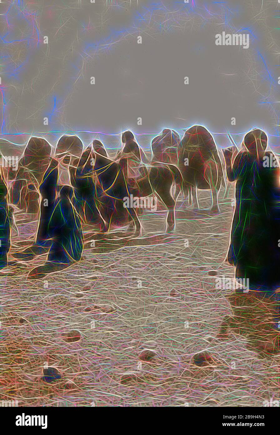 Bedouin wedding Wedding procession starting. 1900, the Bedouin are a ...