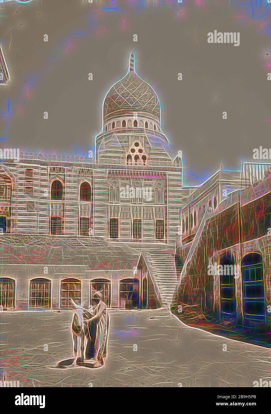 Egyptian views; Cairo (Masr). Mosque of Emir Akhor. 1900, Egypt, Cairo ...