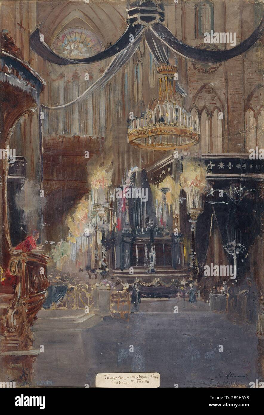 FUNERAL OF FELIX FAURE Edmond Allouard. "Funérailles du Président Félix ...