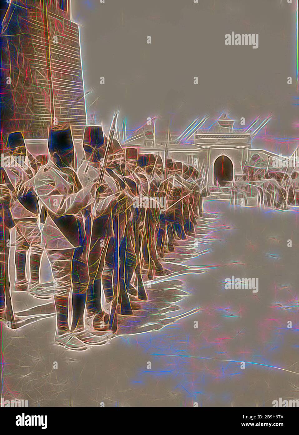 Egyptian characters, etc. Egyptian soldiers in the citadel, Cairo. 1900 ...