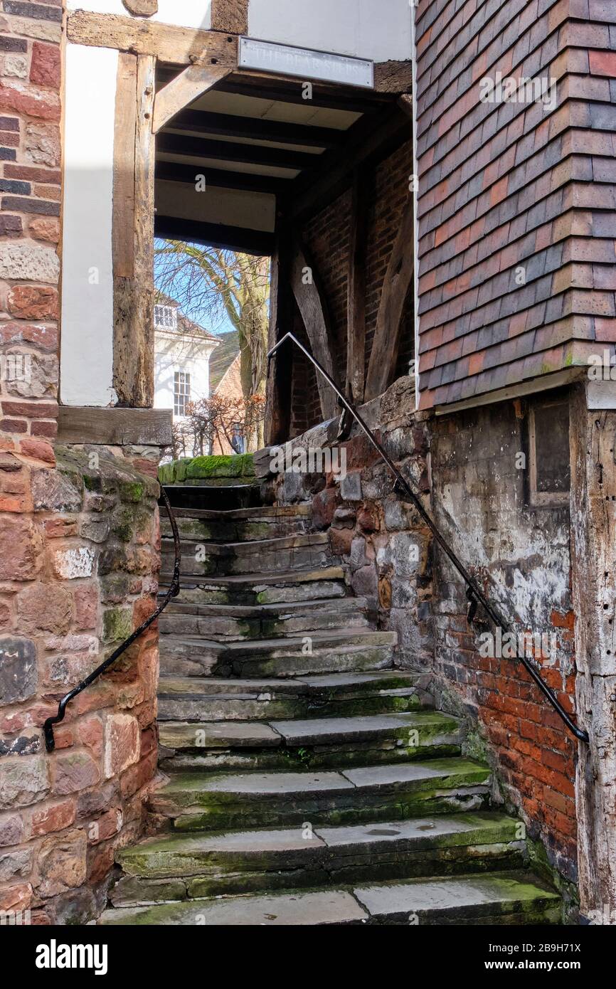 Bear steps shrewsbury hi-res stock photography and images - Alamy