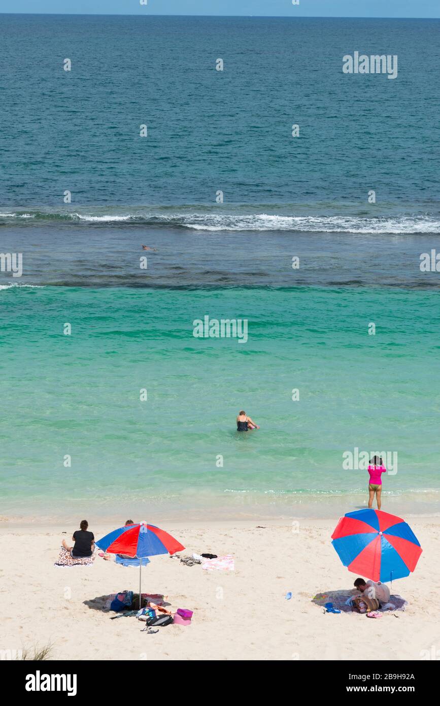 Yanchep Beach and Lagoon, Yanchep, Perth, Western Australia Stock Photo ...