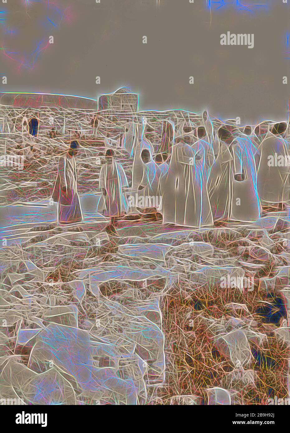 The Samaritan Passover on Mt. Gerizim Salutations after the ceremony ...