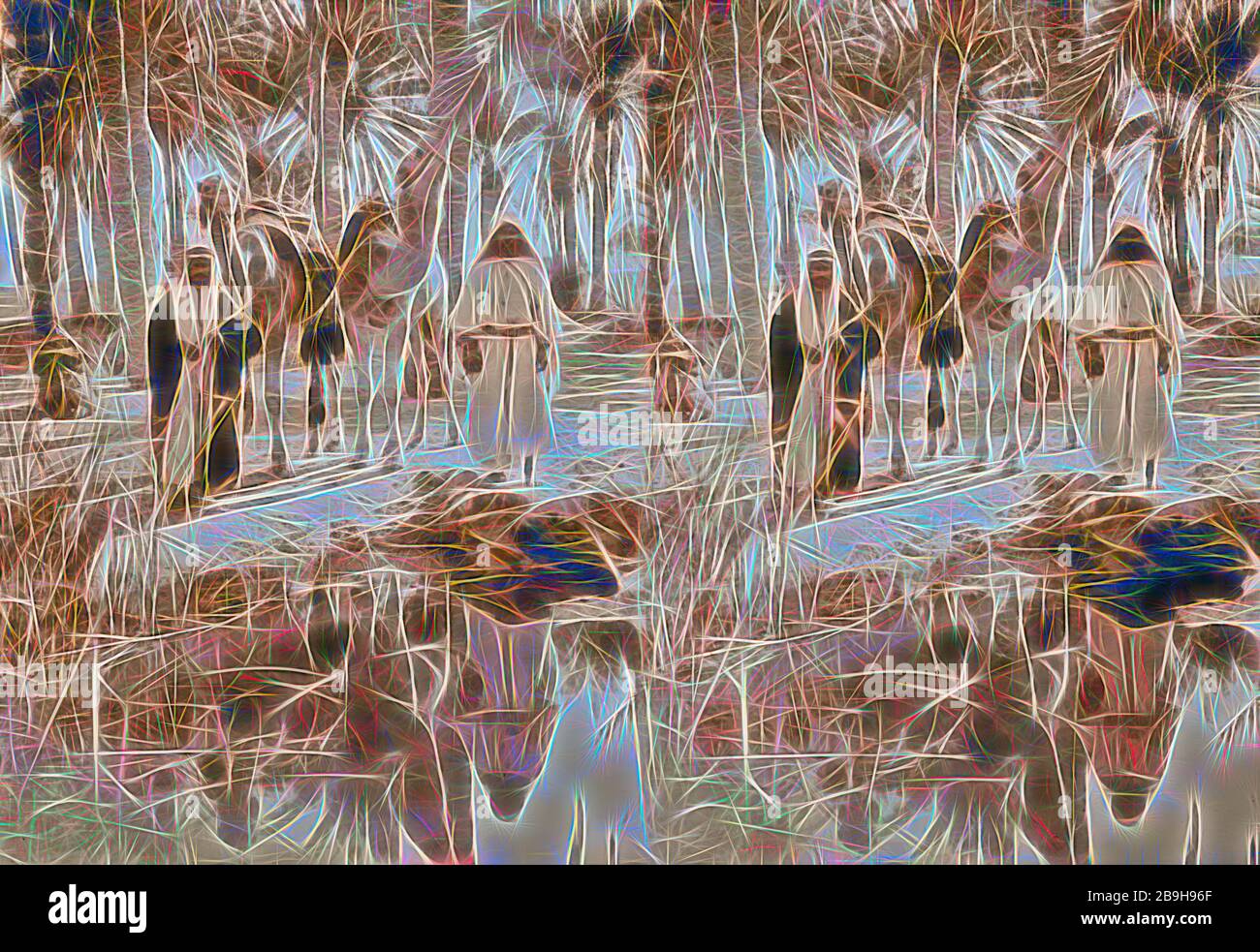 To Sinai via the desert. Scene at the Springs of Moses; (Marah?). 1900 ...