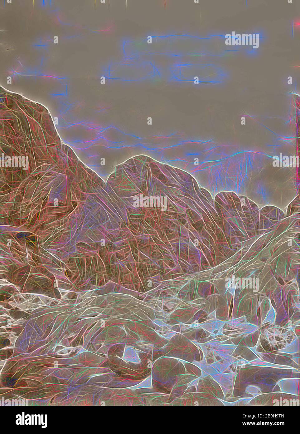 To Sinai via the desert. Magnificent view seen from Jebel Serbal. 1900 ...