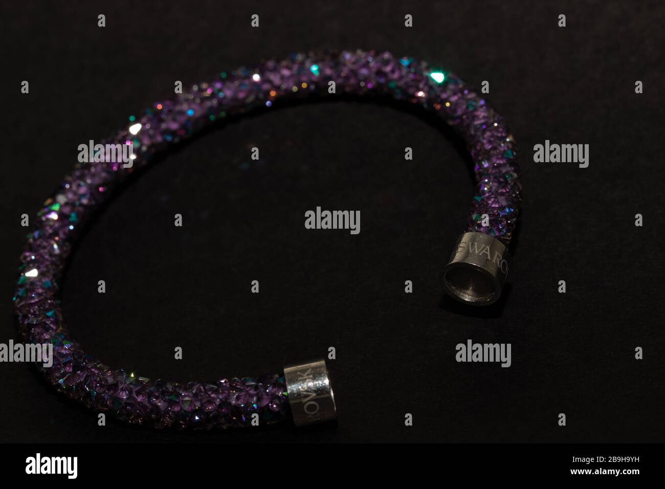 Swarovski jewelry with reflections of the glass material in a sincere ...