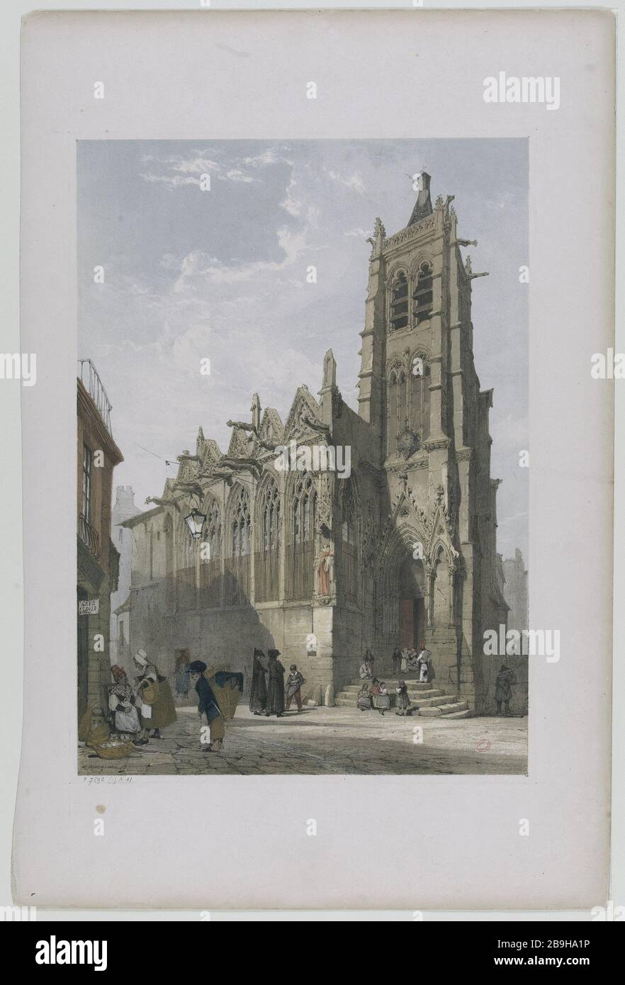 VIEWS OF PARIS IN 1839 ST SEVERIN Thomas Shotter Boys (1803-1874 ...