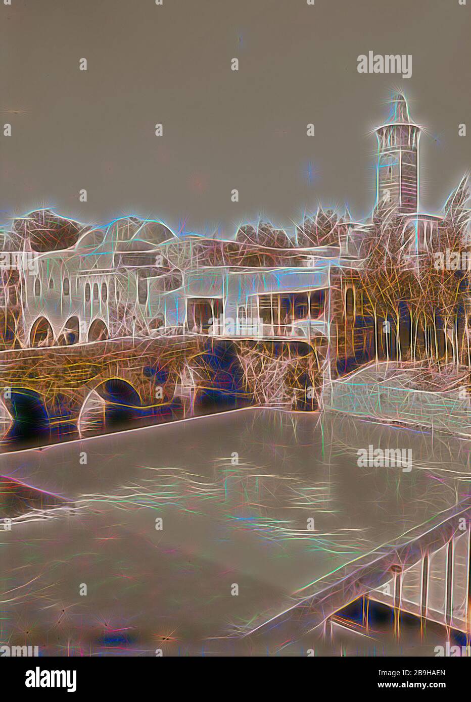 Hama (Hamath). Old bridge Stock Photo - Alamy