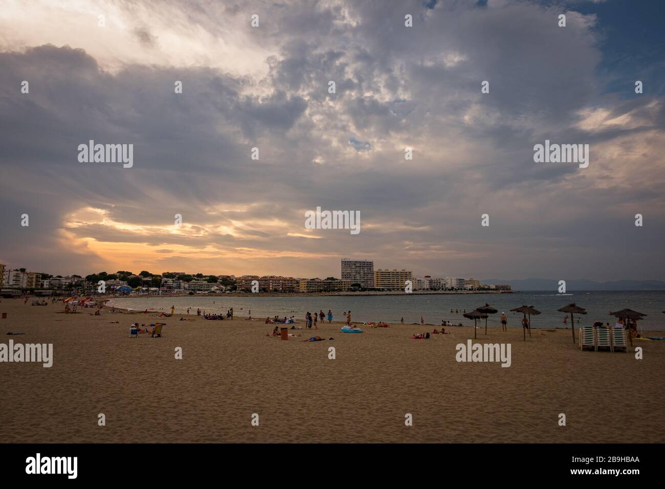 Landscape of La Escala in Costa Brava, Catalonia, Spain Stock Photo - Alamy
