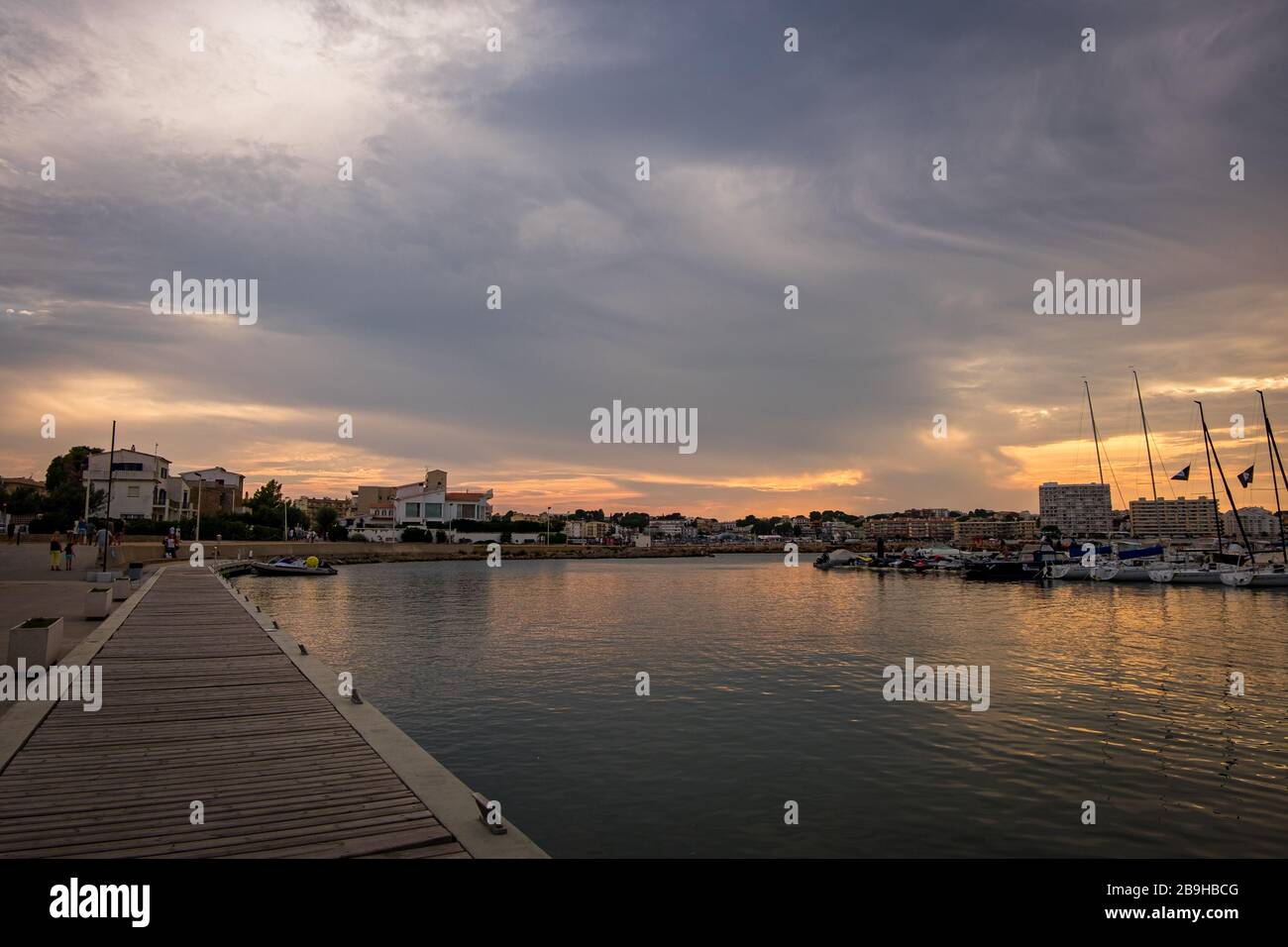 Landscape of La Escala in Costa Brava, Catalonia, Spain Stock Photo - Alamy