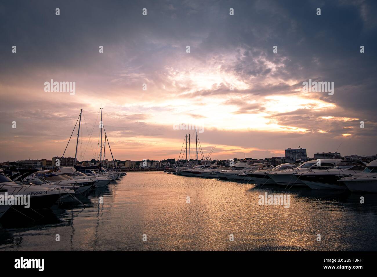 Landscape of La Escala in Costa Brava, Catalonia, Spain Stock Photo - Alamy