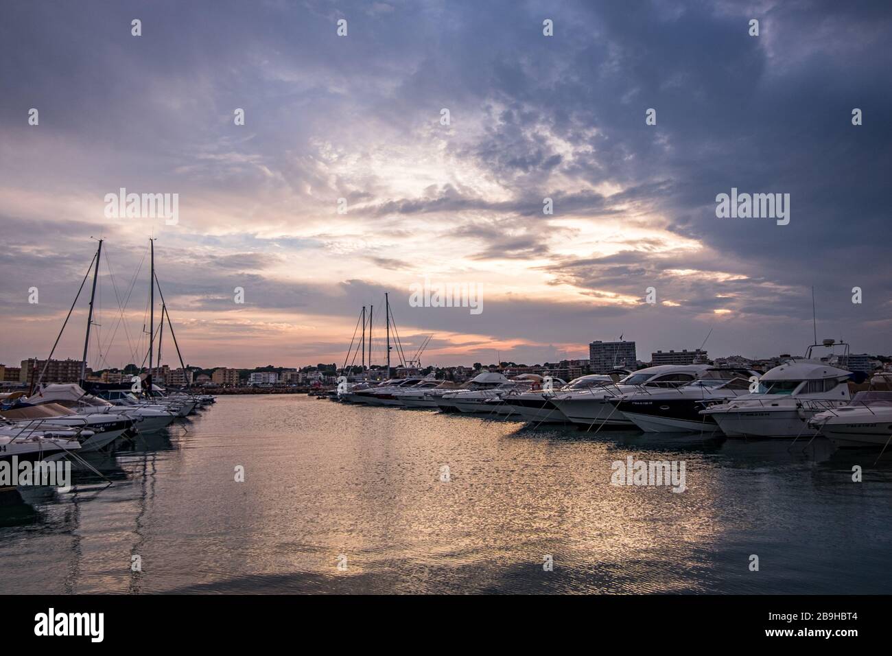 Landscape of La Escala in Costa Brava, Catalonia, Spain Stock Photo - Alamy