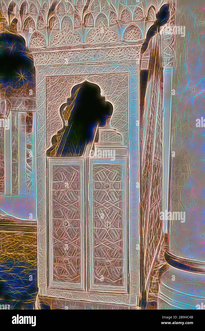 The Temple area Mosque al-Aqsa, interior Details of pulpit. Sectional ...