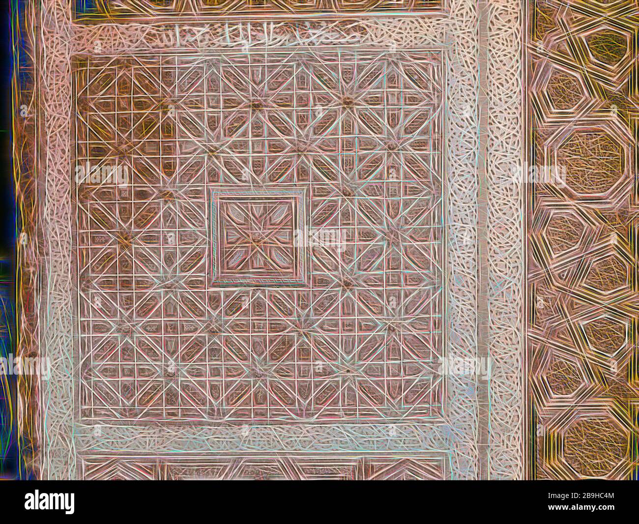 The Temple area Mosque al-Aqsa, interior Details of pulpit. The central ...
