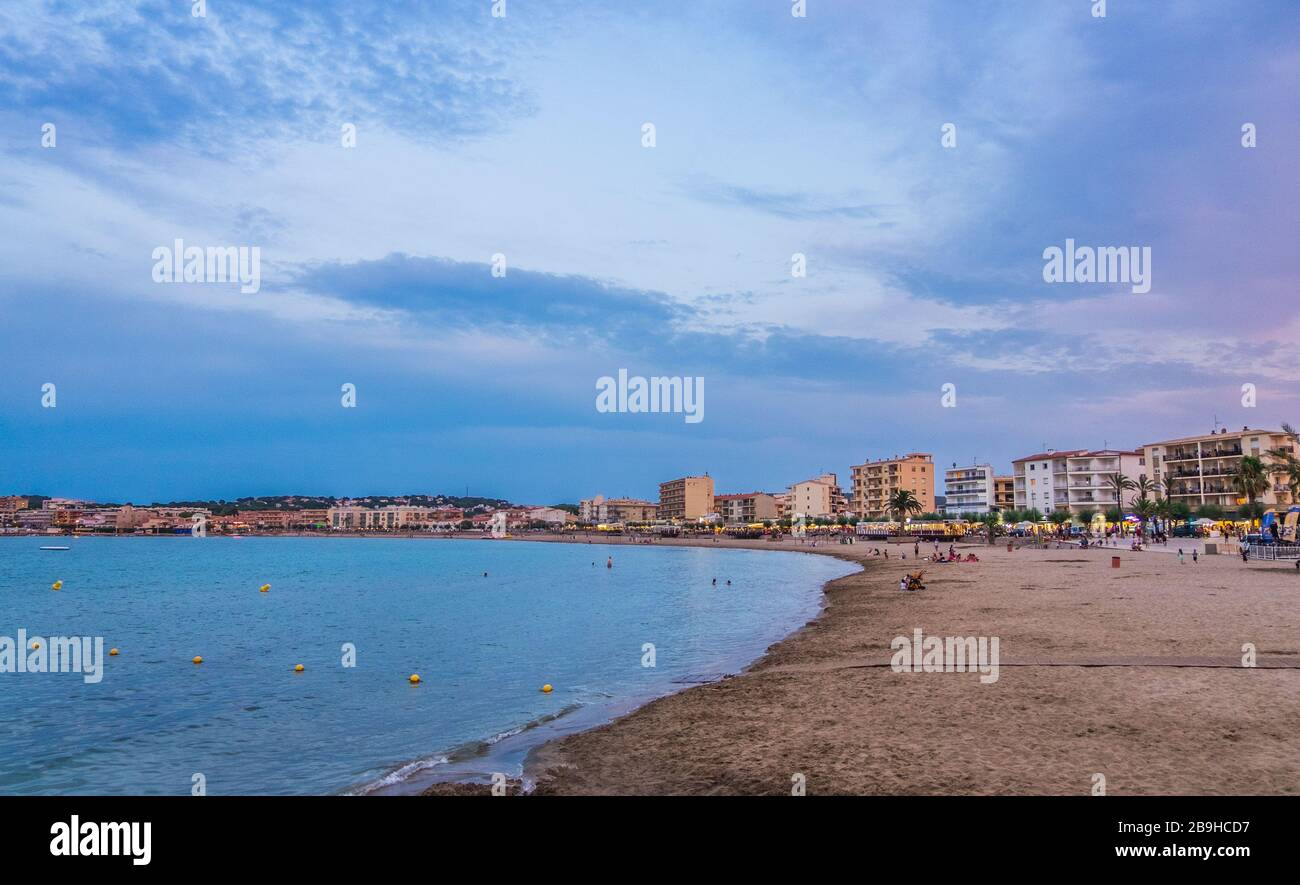 Landscape of La Escala in Costa Brava, Catalonia, Spain Stock Photo - Alamy