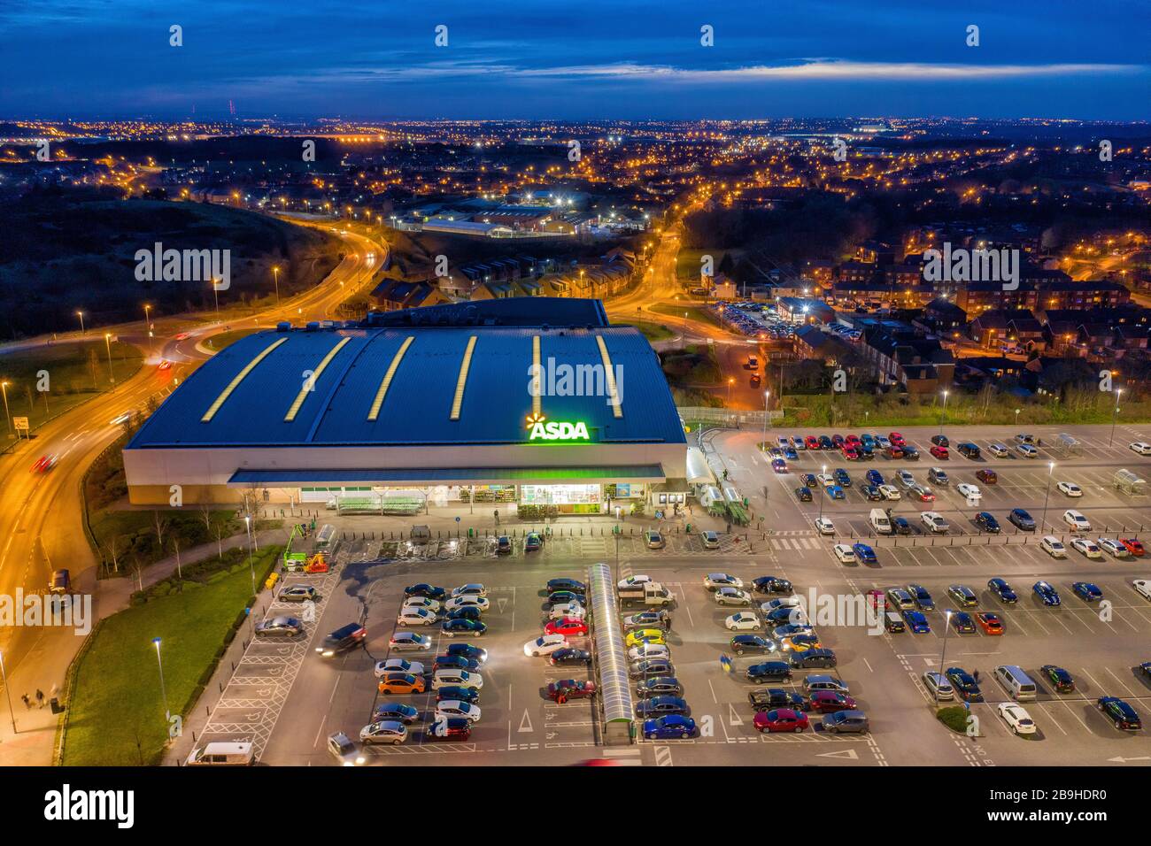 Asda retail Superstore Glasshoughton Castleford West Yorkshire close to ...