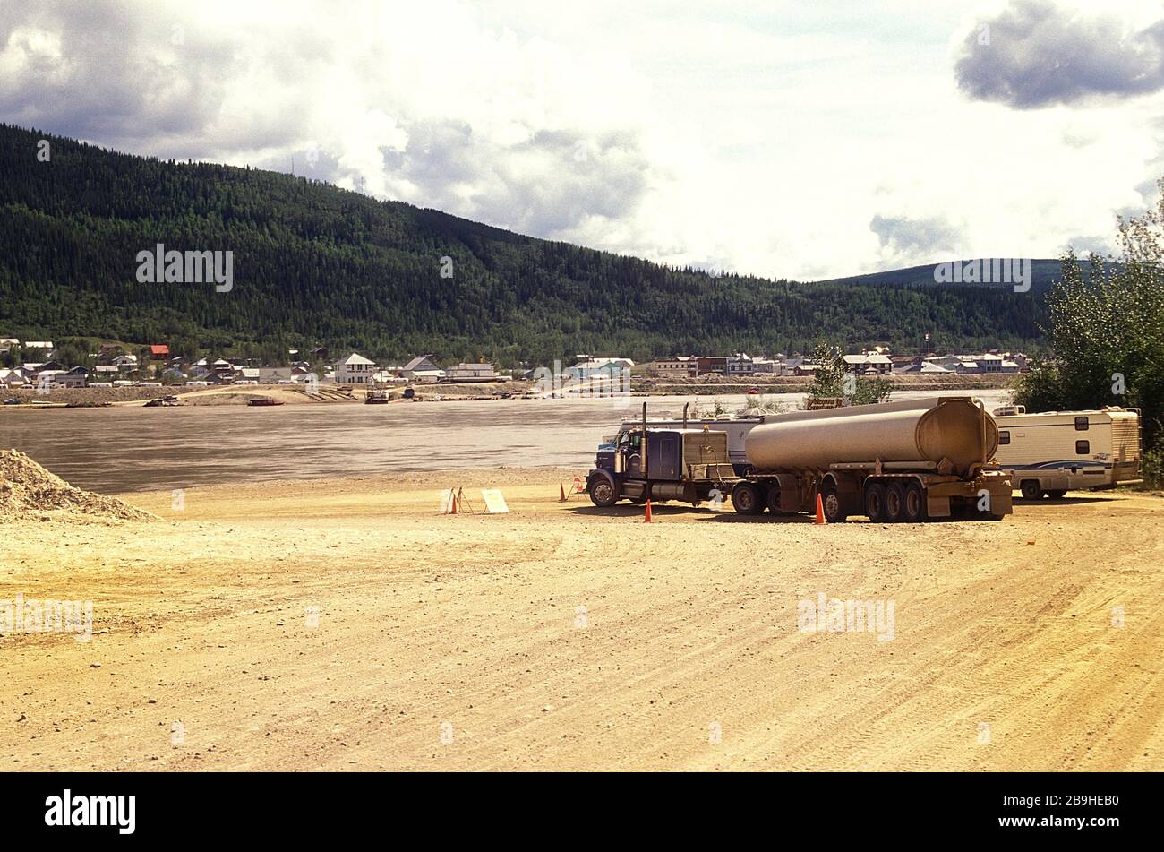 Dawson City Yukon a stop on an Alaska,Yukon road trip up the Dempster ...
