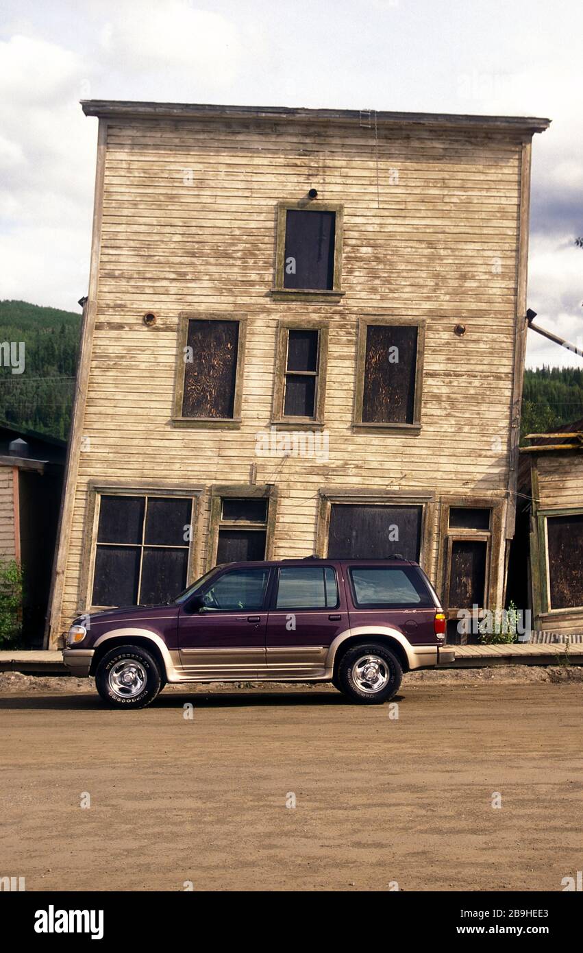 Dawson City Yukon a stop on an Alaska,Yukon road trip up the Dempster ...