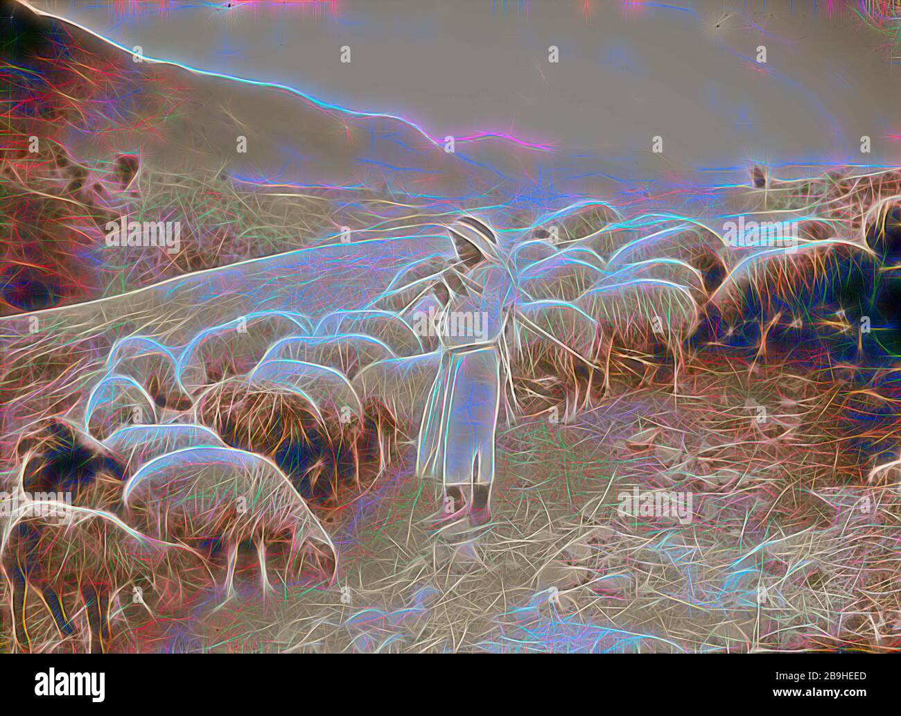 Agriculture, etc. Shepherd scenes. Pastoral scene in the Jordan valley ...