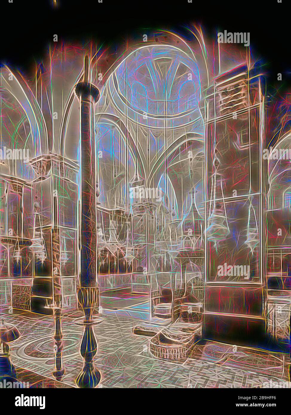 Church of St. James interior Armenian Convent (looking S.W. from apse ...