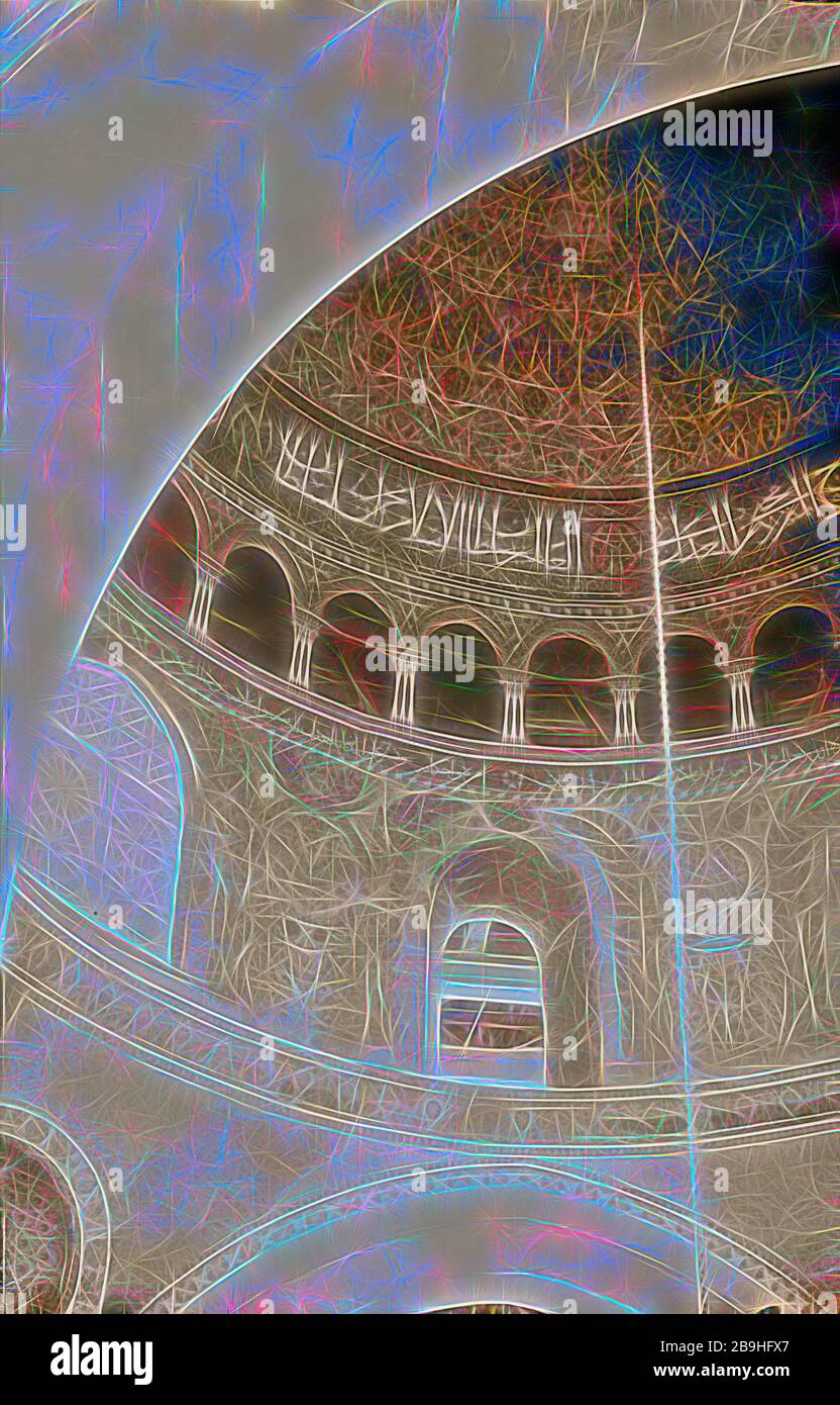 El Aksa, al-Aqsa Mosque Detail of drum & dome. interior. 1934 ...