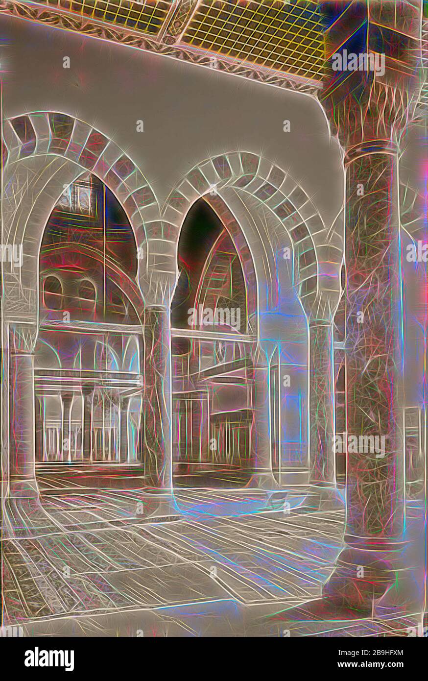 El Aksa, al-Aqsa Mosque interior New section. West wing. 1934 ...